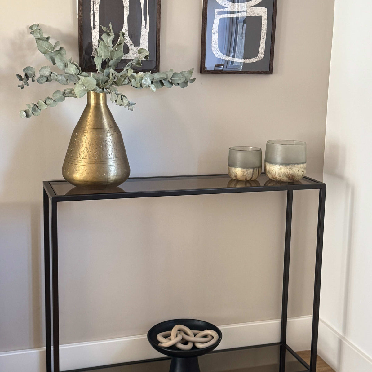 Amara Console Table - Dark Bronze — Rose And Walker