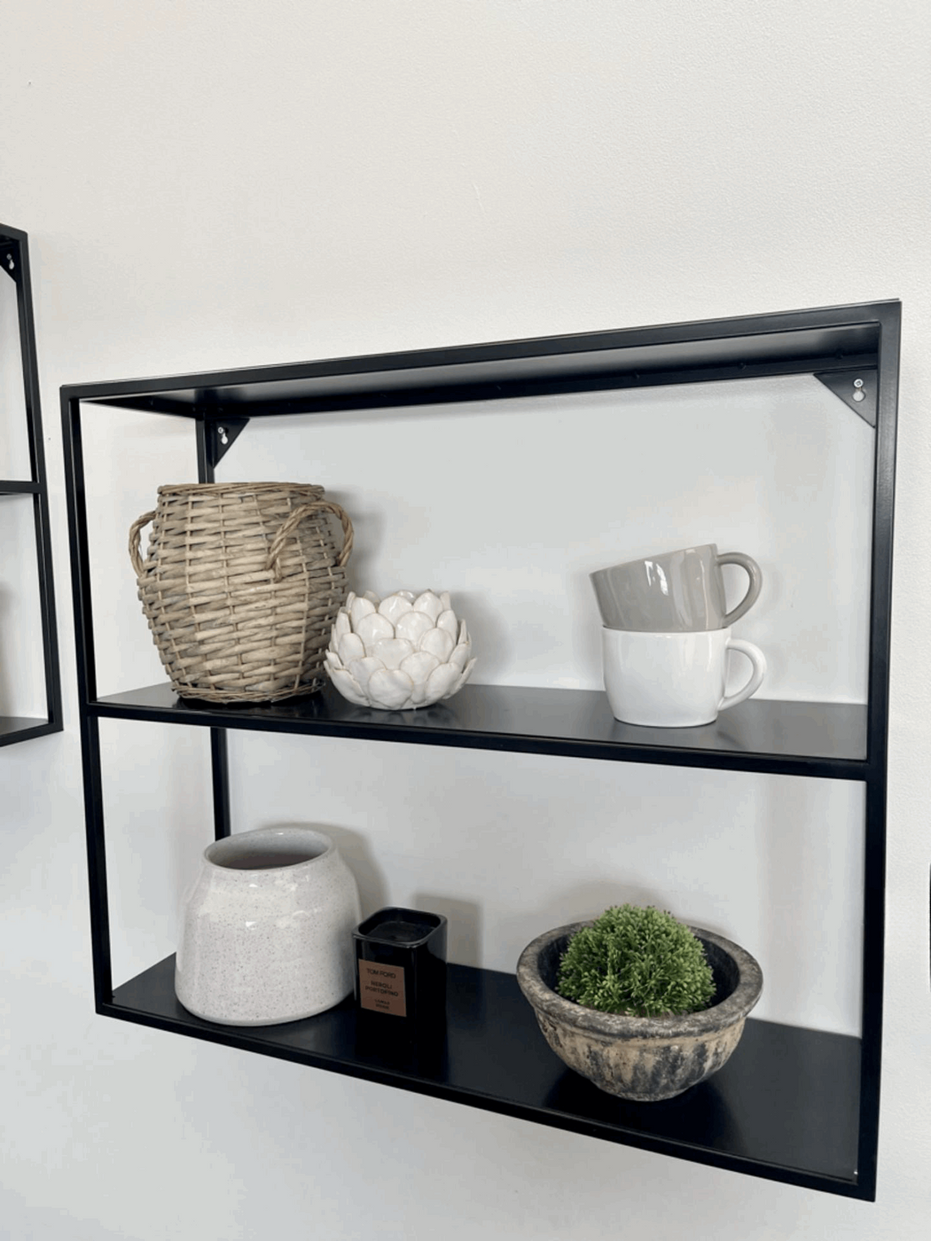 Long Black Metal Wall Shelf UK — Rose And Walker