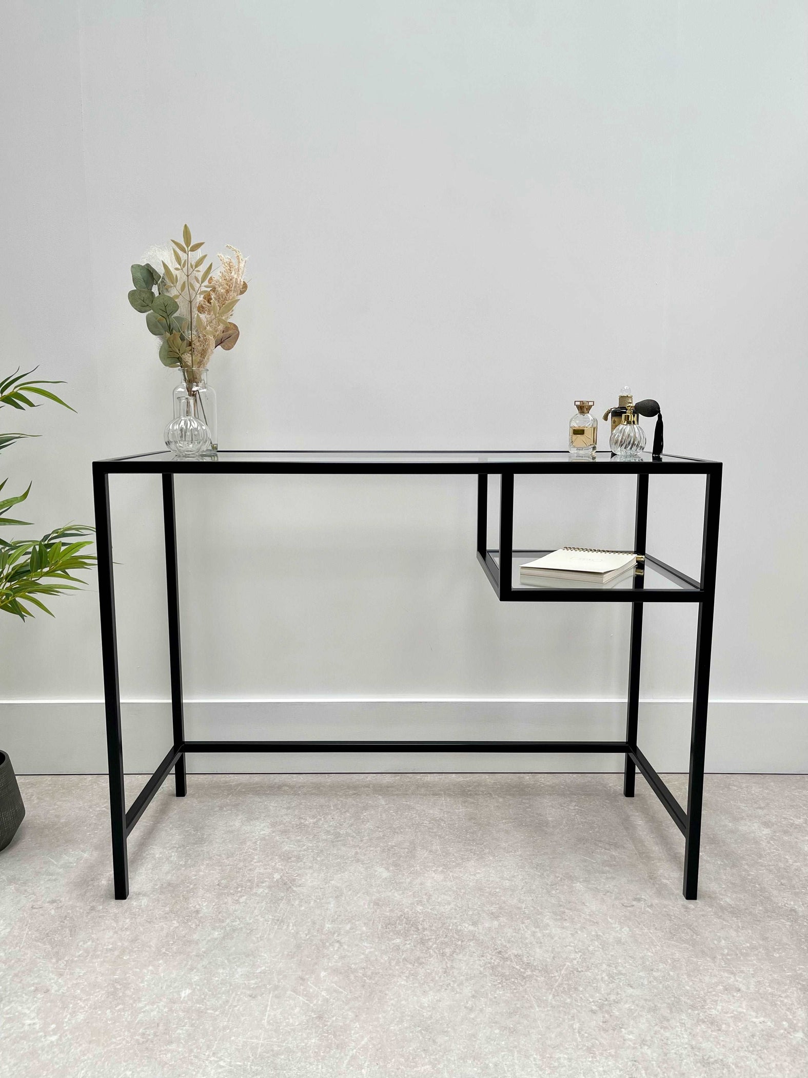 Glass Metal Dressing Table — Rose And Walker