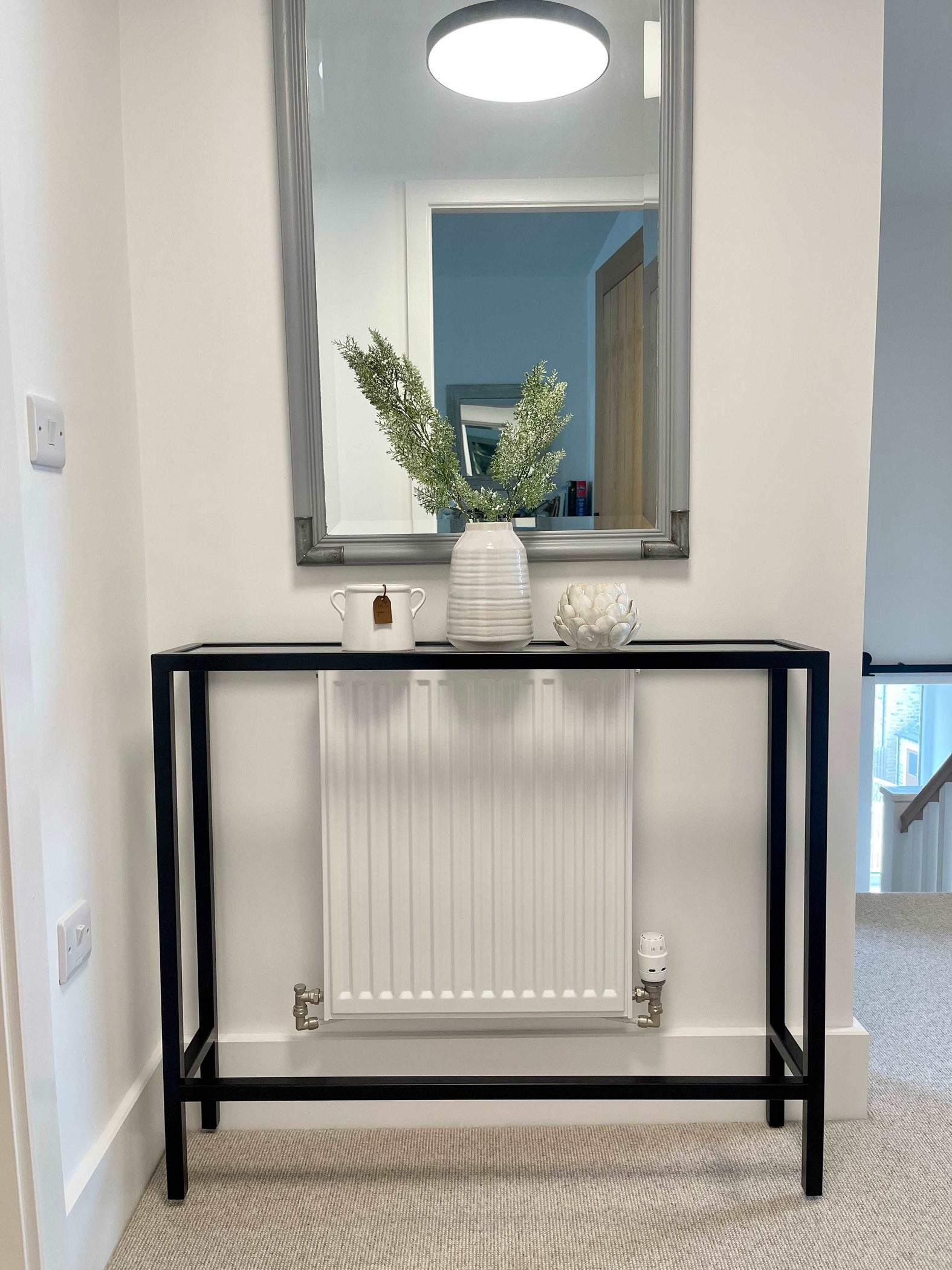 Glass Metal Radiator Console — Rose And Walker