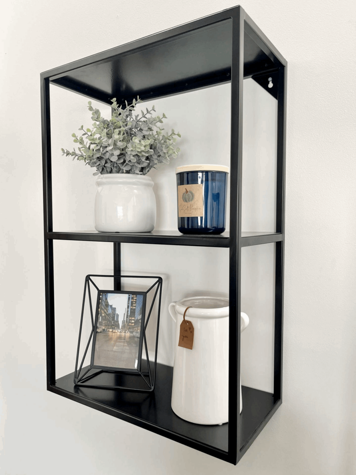 Black Metal Wall Shelf - Small Metal Shelf UK — Rose And Walker