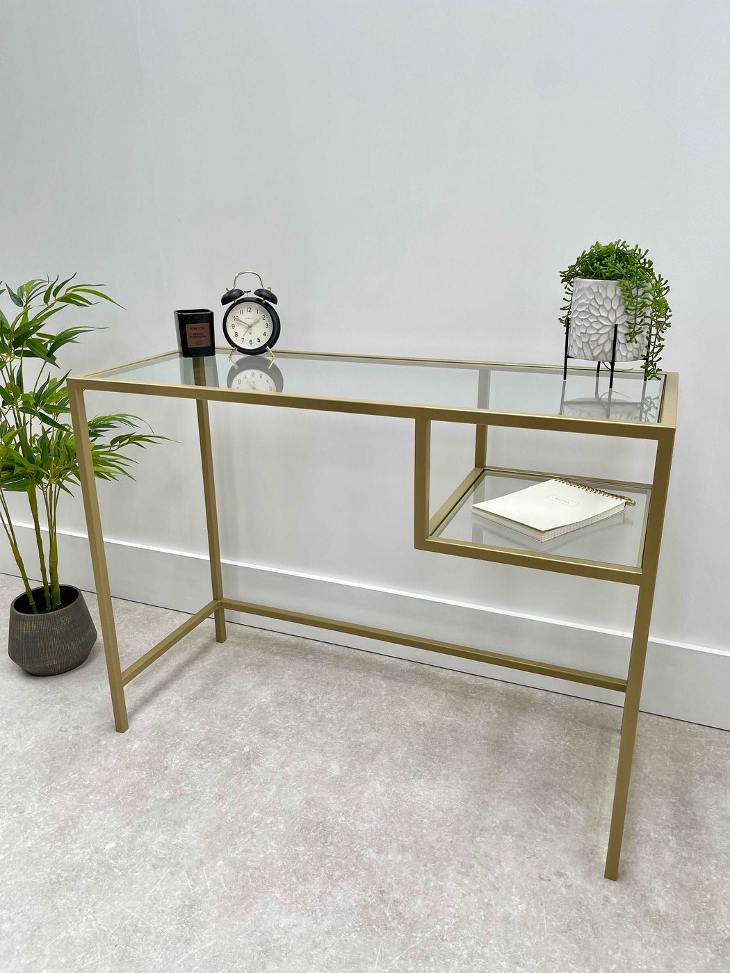 Glass and Gold Desk UK — Rose And Walker